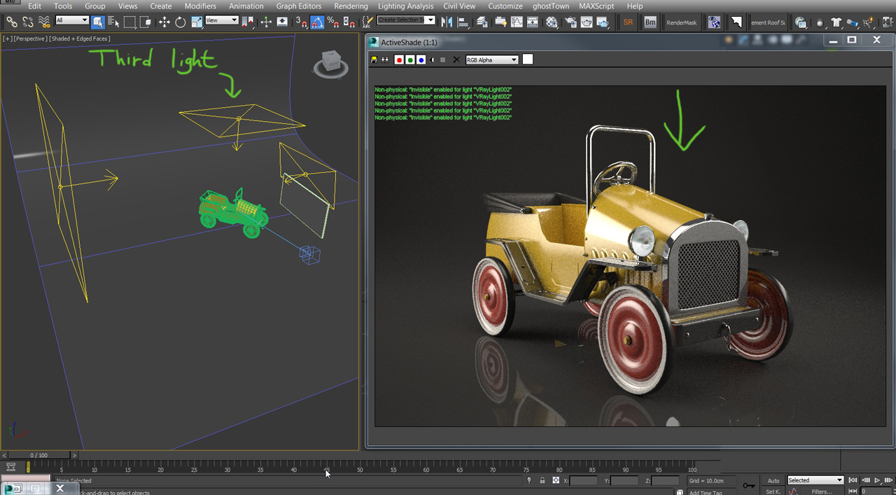 Studio lighting setup - Arch Viz Camp